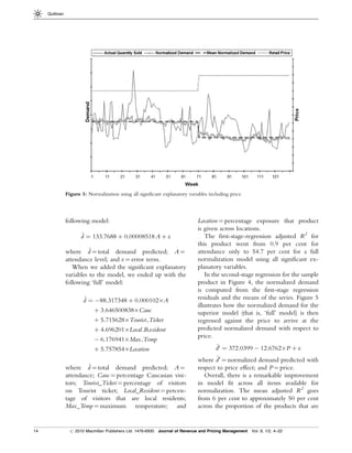 "Introduction to normalization of demand data | PDF | Aviation Industry | Industries