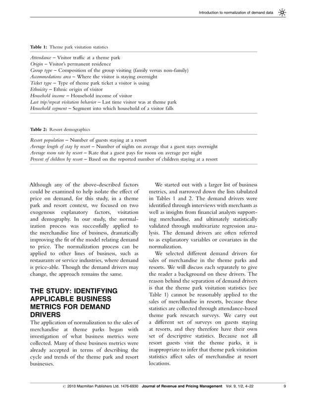 "Introduction to normalization of demand data | PDF