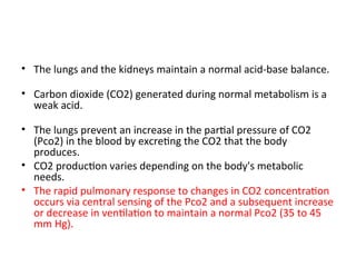 Acid base disorders - types , causes, approach | PPT