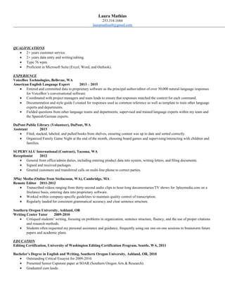 LAURA MATHIAS WORD RESUME 4-9-15 | PDF