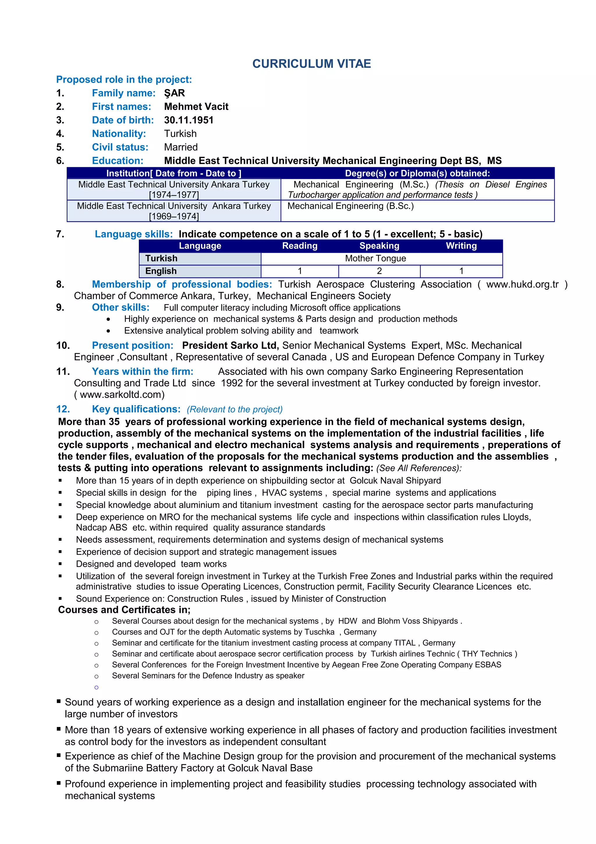 Vacit ŞAR CV for the _EU_project ) | DOC
