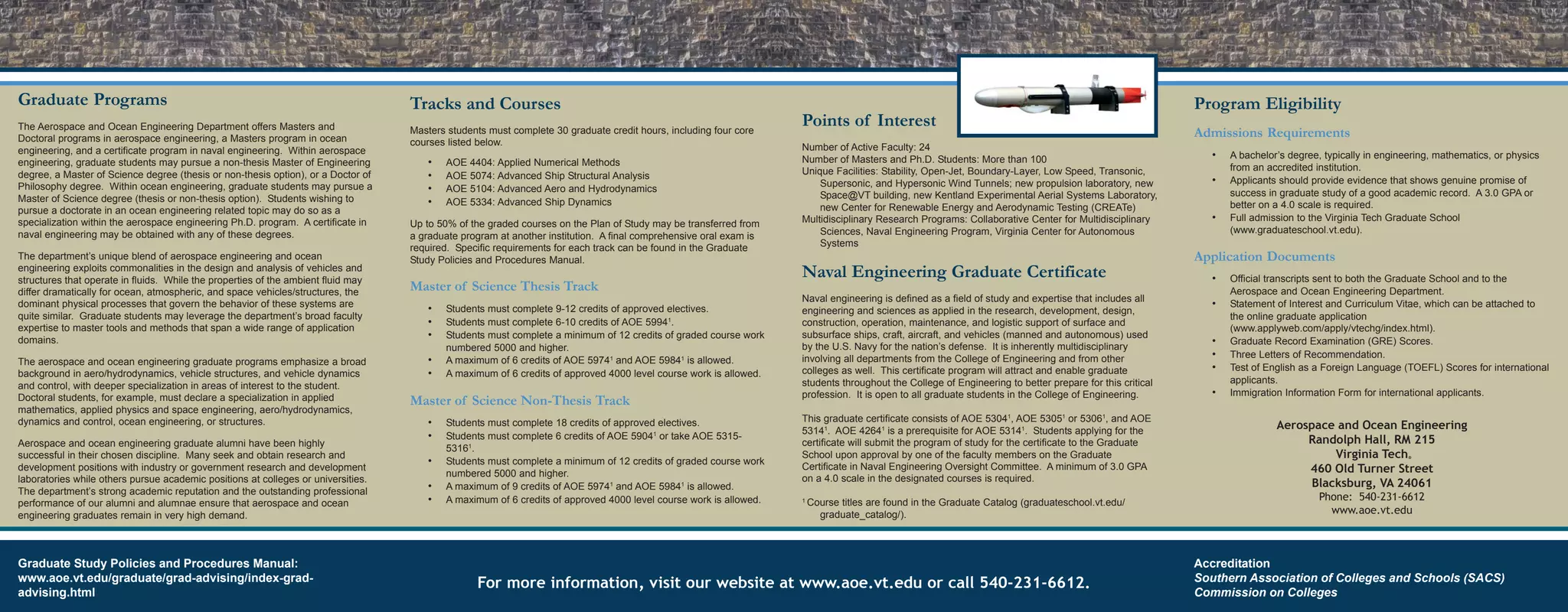 Ocean Engineering Graduate Brochure | PDF