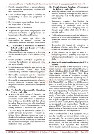 Exploring Complexities and Paradoxes in Effective School and System Leadership in Cameroon | PDF