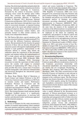 Exploring Complexities and Paradoxes in Effective School and System ...