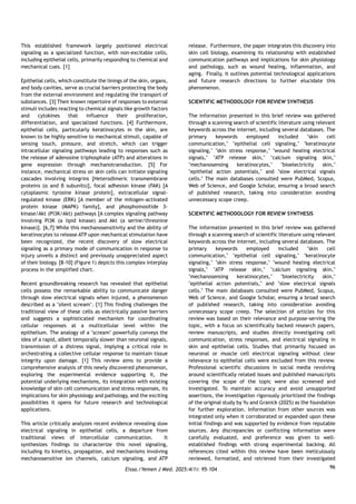 The Silent Scream of Skin Cells: A Brief Review of Slow Electrical ...