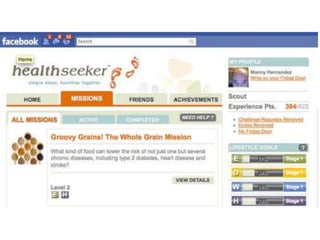 HealthSeeker - Gamification in healthcare - Manu Melwin Joy | PPTX