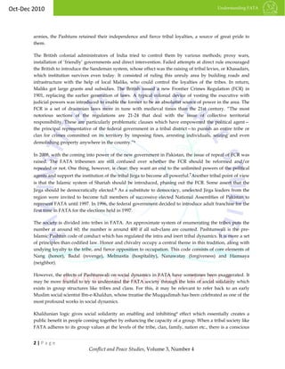 Understanding FATA (Pak institute of peace studies) | PDF