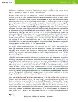 Understanding FATA (Pak institute of peace studies) | PDF