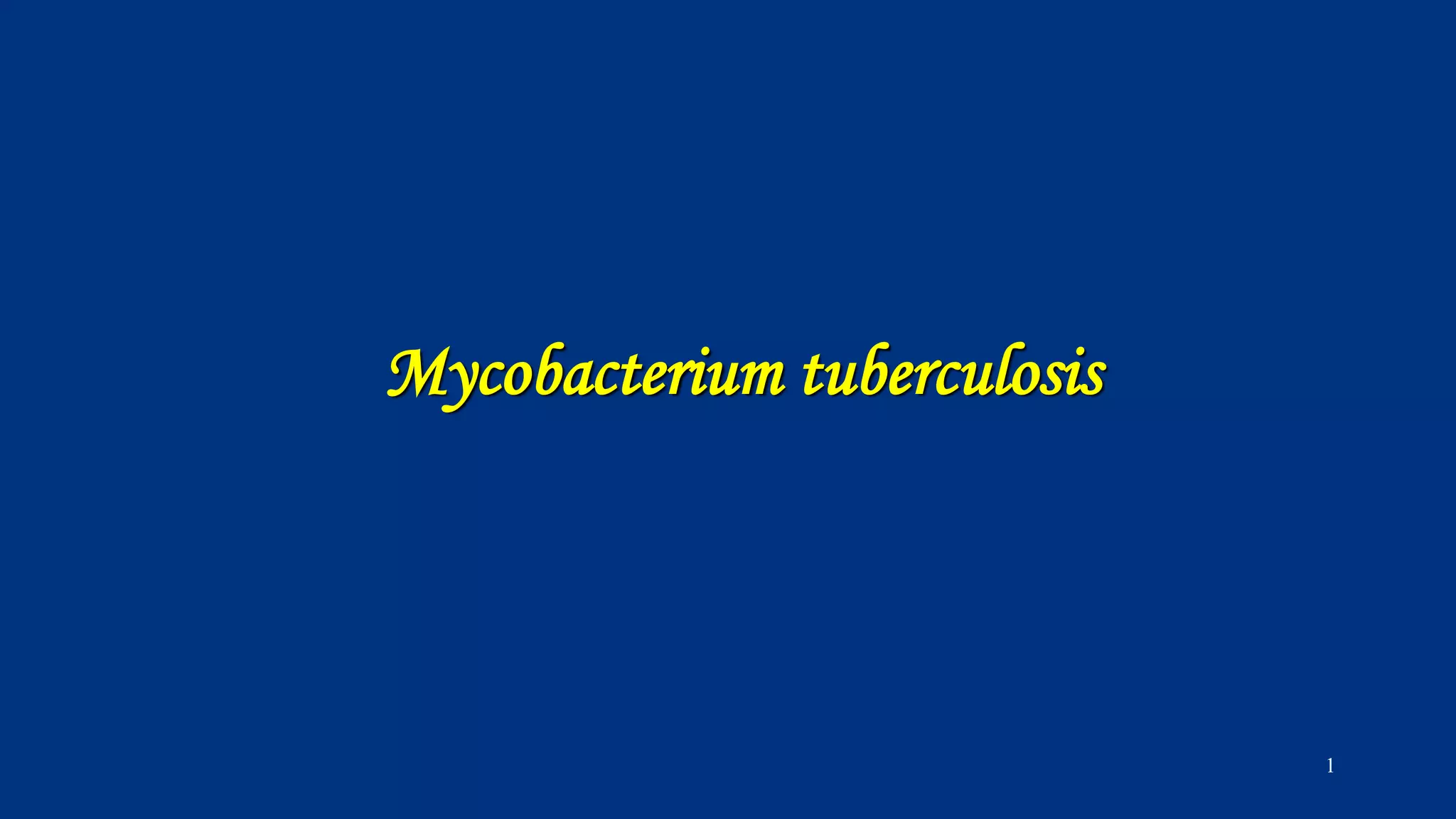 Mycobacterium Tuberculosis.pptx