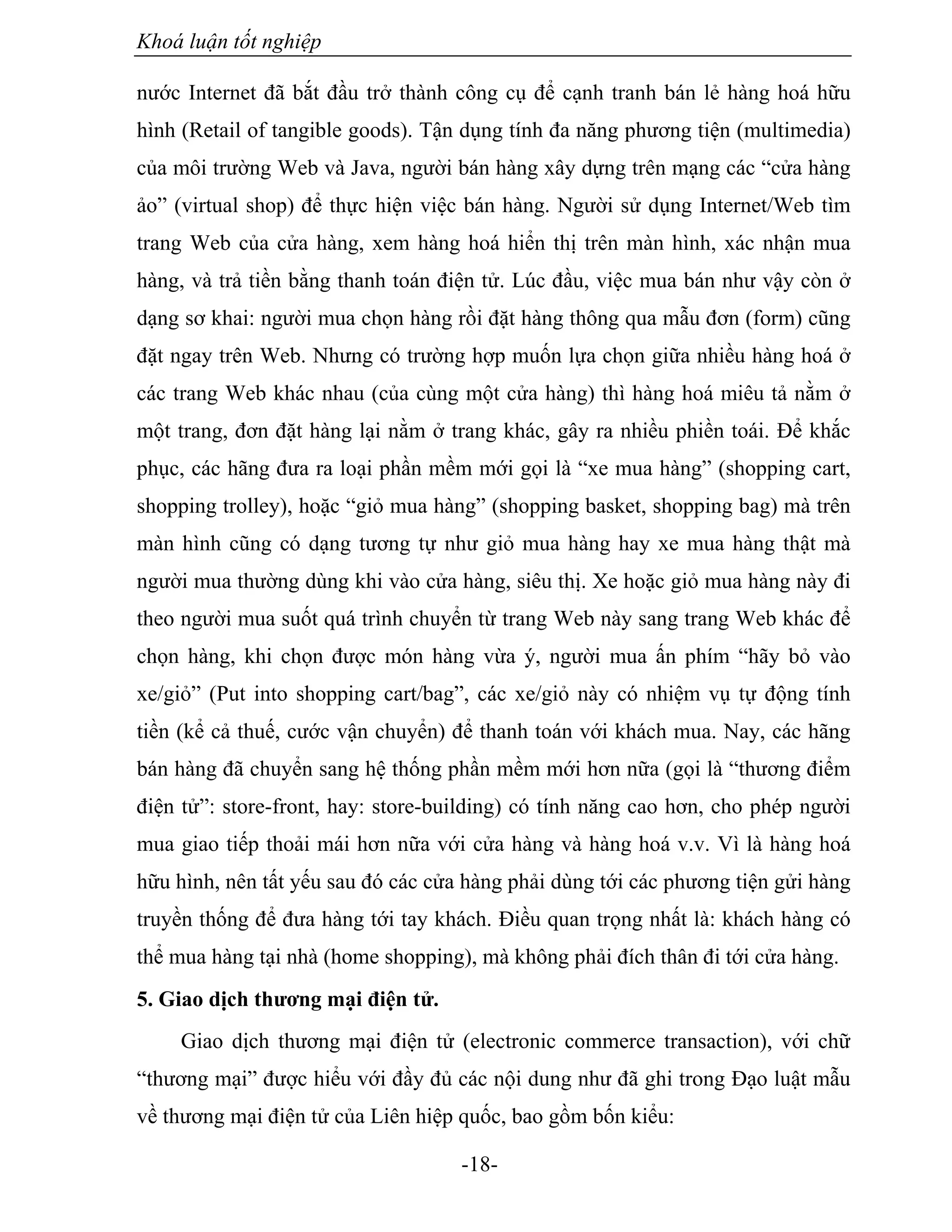 Đề tài: Thương mại điện tử và thực trạng, giải pháp ở Việt Nam, HAY | PDF