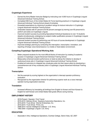 Resume Linguist | PDF