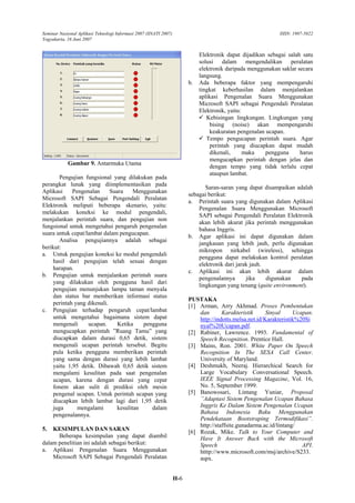 APLIKASI PENGENALAN SUARA MENGGUNAKAN MICROSOFT SAPI SEBAGAI PENGENDALI PERALATAN ELEKTRONIK | PDF