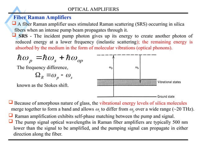 Optical Amplifiers and WDM - Optical Communication | PPT