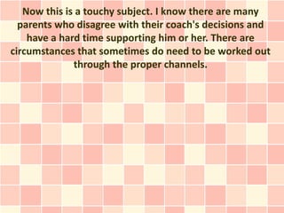 Parents and Sport: How to Love and Support Your Basketball Player | PPT