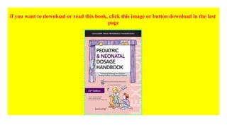Pediatric & Neonatal Dosage Handbook (Pediatric Dosage Handbook) 2018 ...