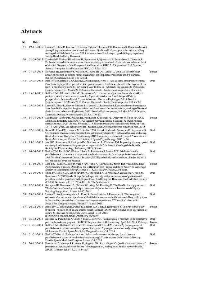 Complete list of publications december 2015 Sten Rasmussen