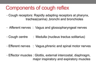 Mechanism of cough and sneeze reflex | PPTX