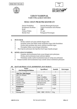 1485 p3-spk-teknik pemintalan serat buatan | DOC