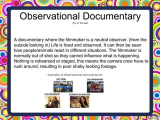 Types of documentaries | PPTX