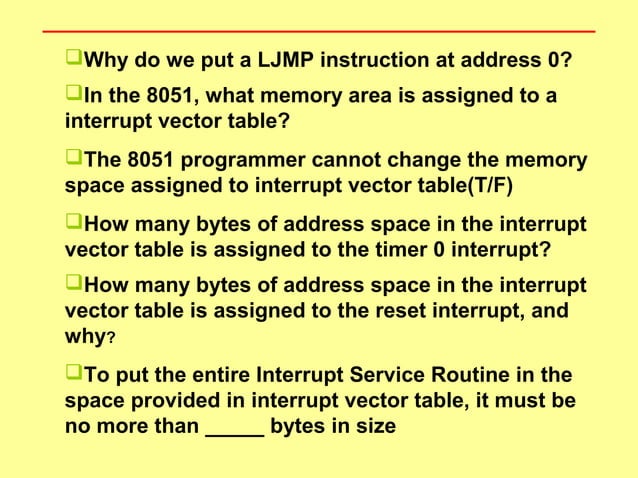 Interrupt programming with 8051 microcontroller | PPT Interrupt programming with 8051 microcontroller | PPT