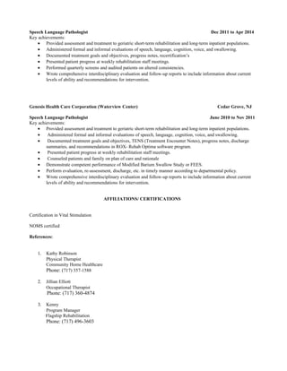 jean resume 1 | DOC