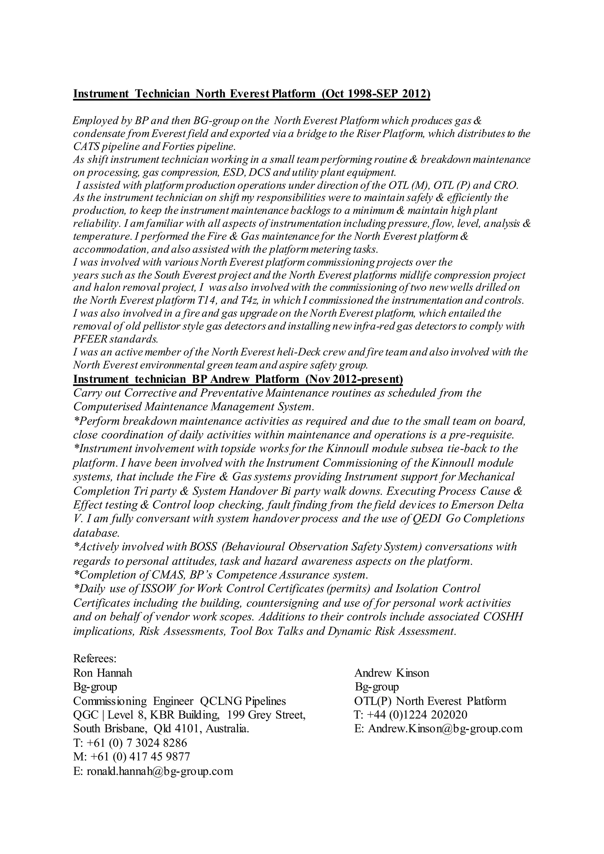 MarkBoshellCV 2015(new) | DOCX