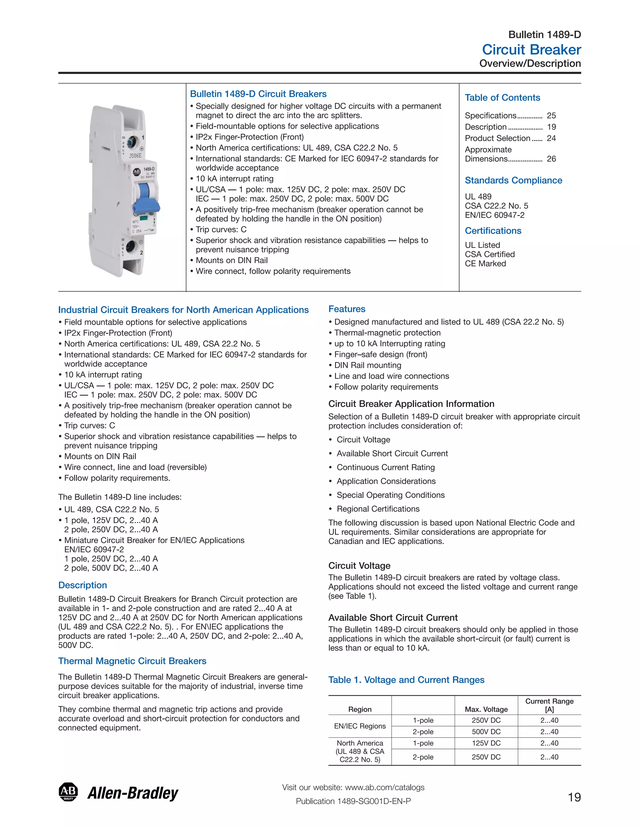 1489 series circuit breaker guide | PDF