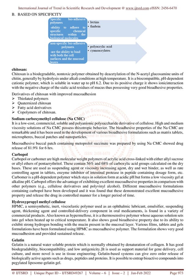 Mucoadhesive Drug Delivery System | PDF
