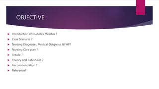 Diabetes Mellitus be CP presentation.pptx | Diabetes | Diseases and ...