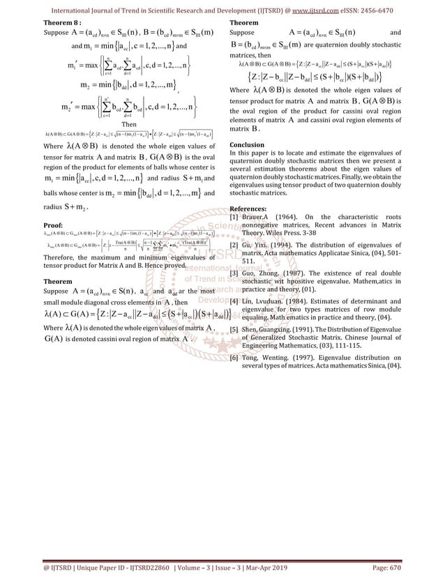 The Estimation for the Eigenvalue of Quaternion Doubly Stochastic Matrices using Gerschgorin ...