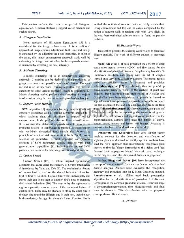 Plant Leaf Disease Analysis using Image Processing Technique with Modified SVM-CS Classifier | PDF