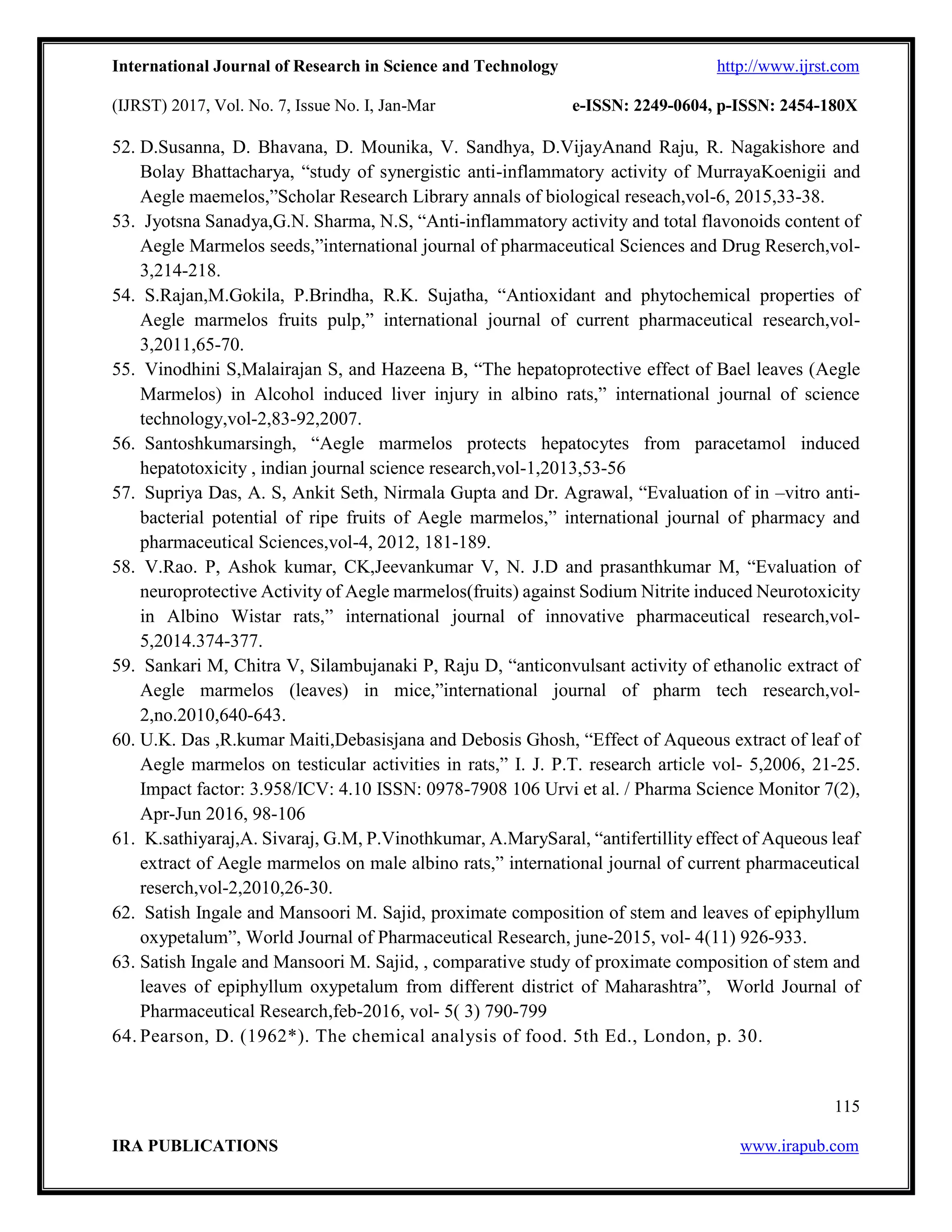 COMPARATIVE ANALYSIS OF LEAVES OF FIVE DIFFERENT HERBS | PDF