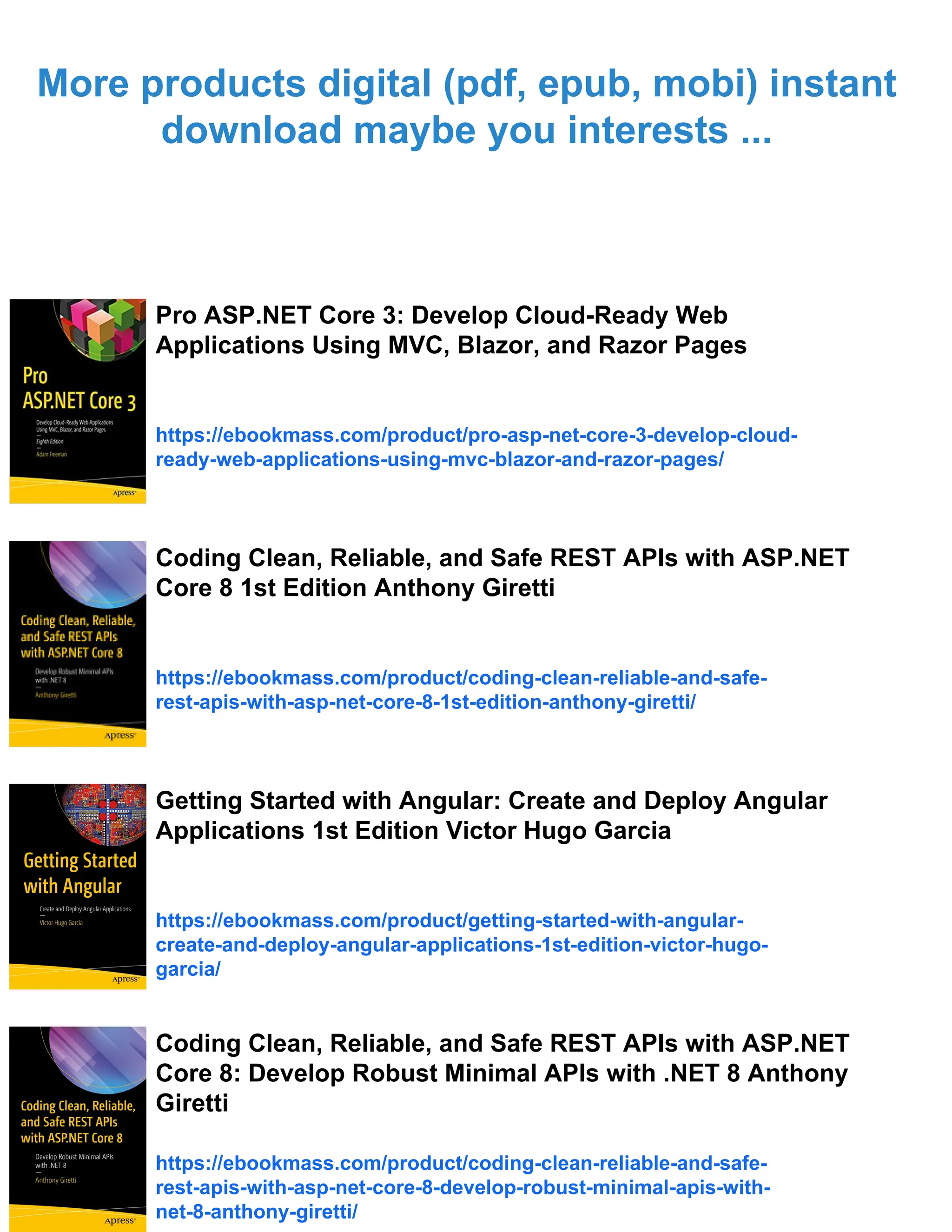 [PDF Download] Architecting ASP.NET Core Applications Carl-Hugo Marcotte fulll chapter | PDF