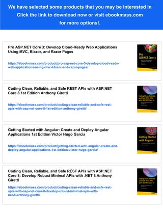 Architecting ASP.NET Core Applications Carl-Hugo Marcotte | PDF