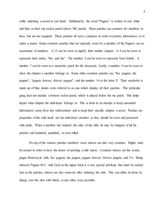 The Pagans Outlaw Motorcycle Club | DOCX