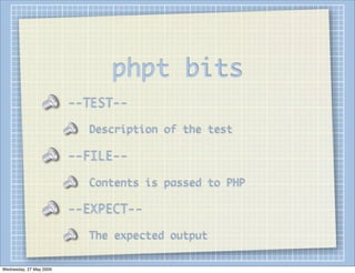 How to write PHPT tests | PPT
