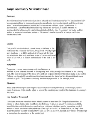 Large Accessory Navicular Bone | PDF