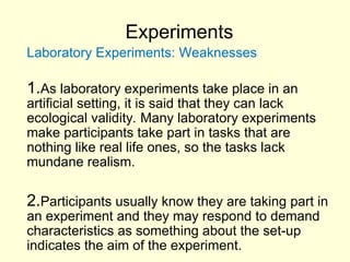 Research methods in psychology and how we address them | PPT