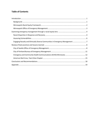 Summary Report- Racial Equity in Emergency Management_FINAL | PDF