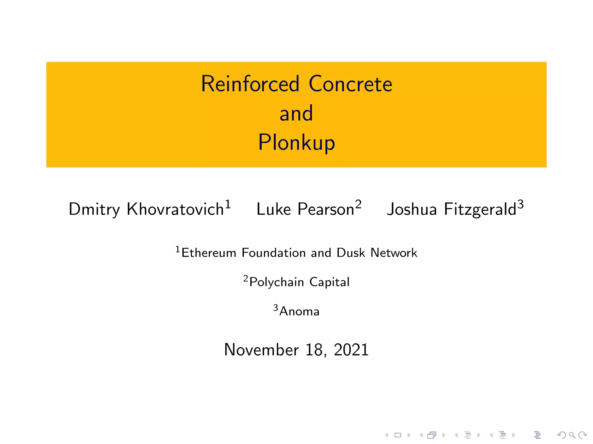 zkStudyClub: PLONKUP & Reinforced Concrete [Luke Pearson, Joshua ...