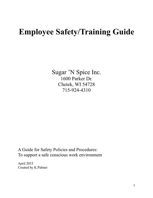 Employee Safety Guide | PDF