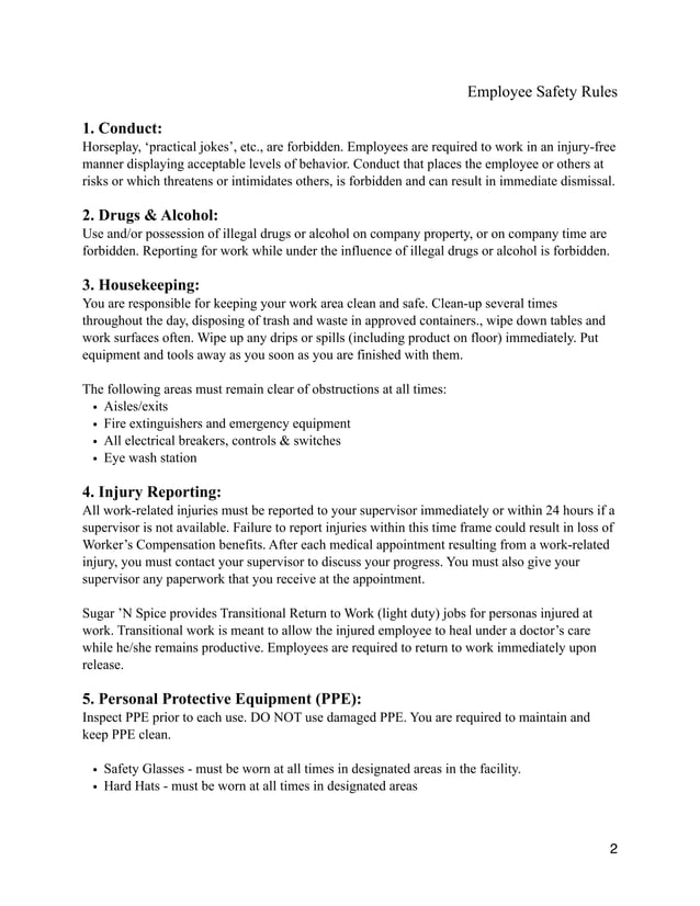 Employee Safety Guide | PDF | Free Download