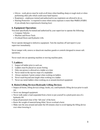 Employee Safety Guide | PDF