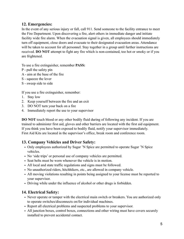 Employee Safety Guide | PDF