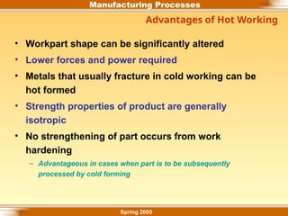 metal forming cold working hot working rolling | PPT