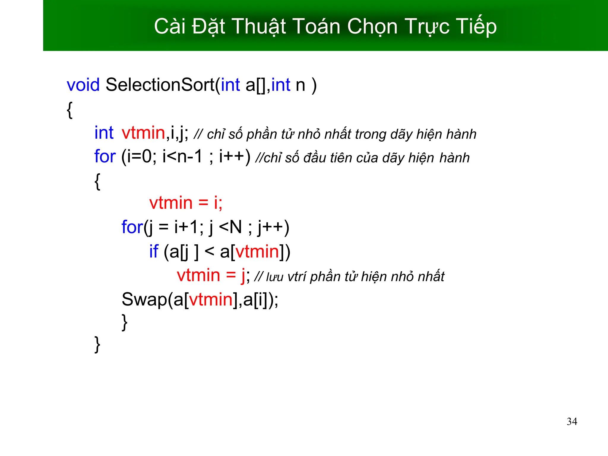 Giai Thuat Sắp Xep Trong Ctdland Gt Isbiq Ppt