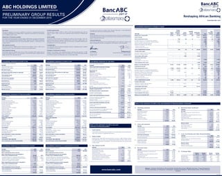 ABC holdings preliminary results | PPT