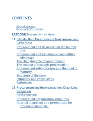 Leading Procurement Strategy: Driving Value Through the Supply Chain ...