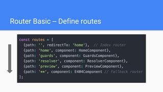 New power of Angular2 Router | PPT