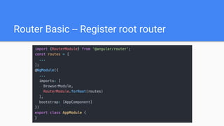 New power of Angular2 Router | PPT